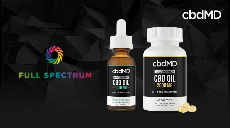 Full Spectrum CBD Oil vs Softgels | cbdMD | cbdMD