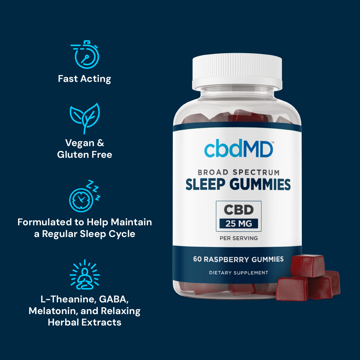 CBD Melatonin Gummies for Sleep | cbdMD