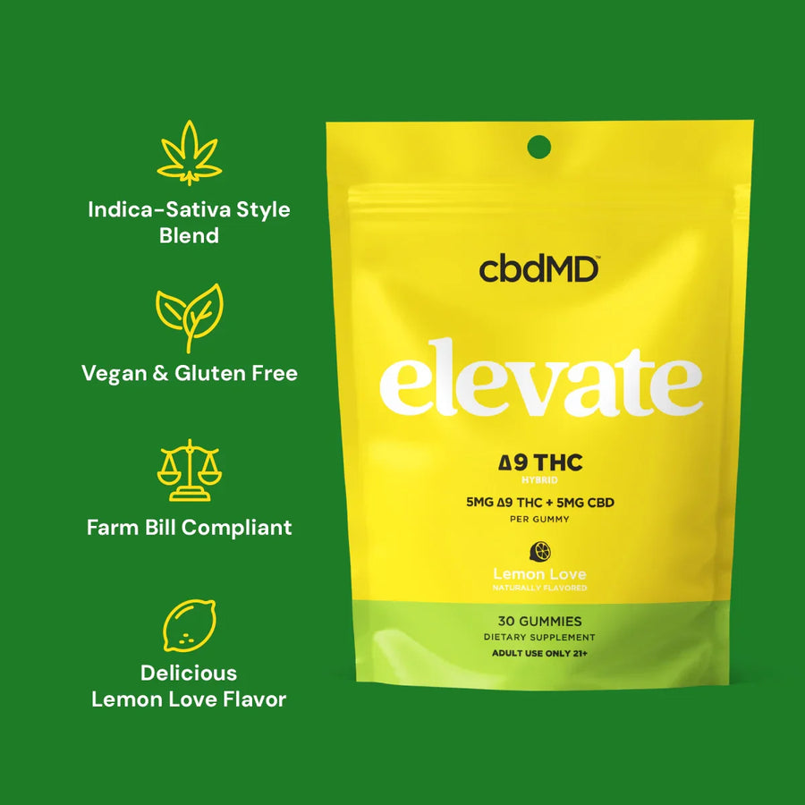 Delta 9 THC Elevate Gummies | cbdMD