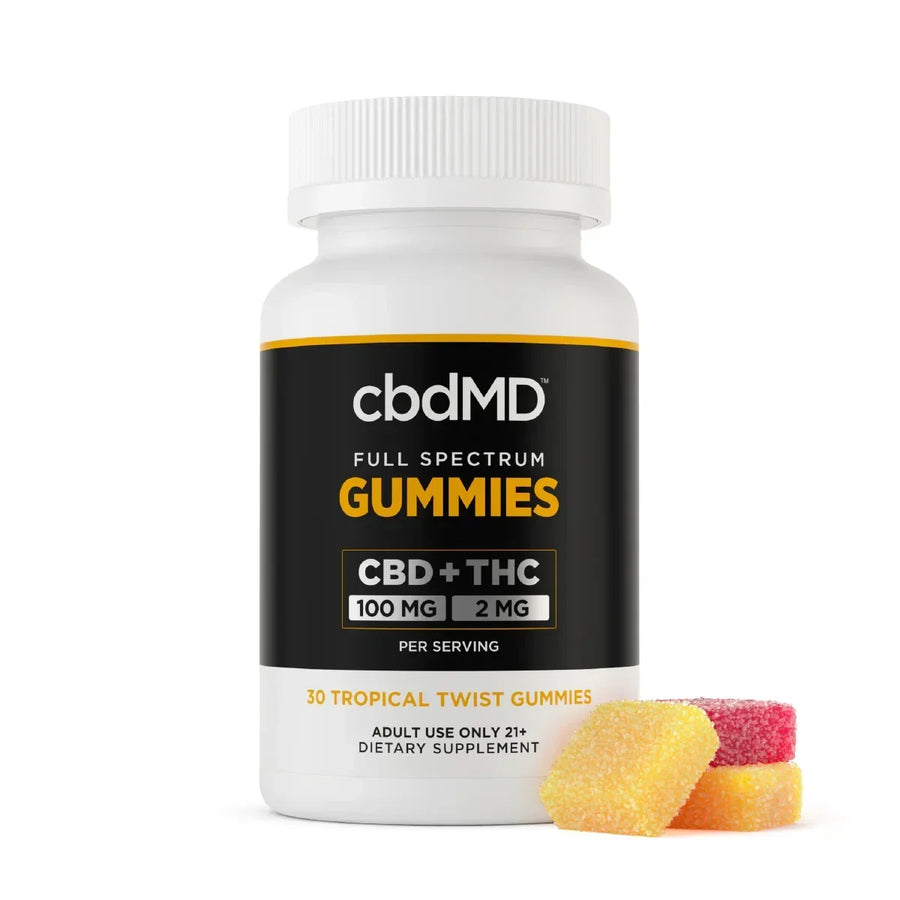 Full Spectrum CBD Gummies with THC | cbdMD