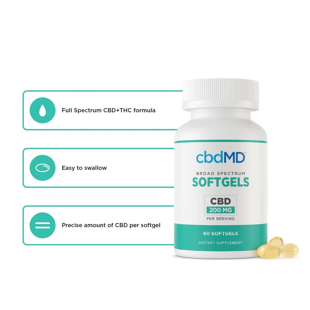 Broad Spectrum CBD Oil Softgels | cbdMD