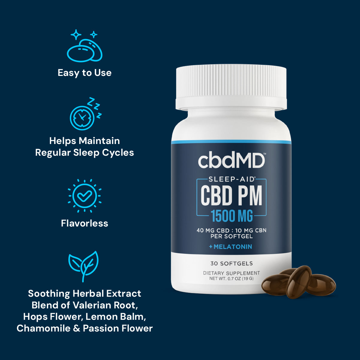 Shop CBD Capsules, Pills, and Softgels | cbdMD